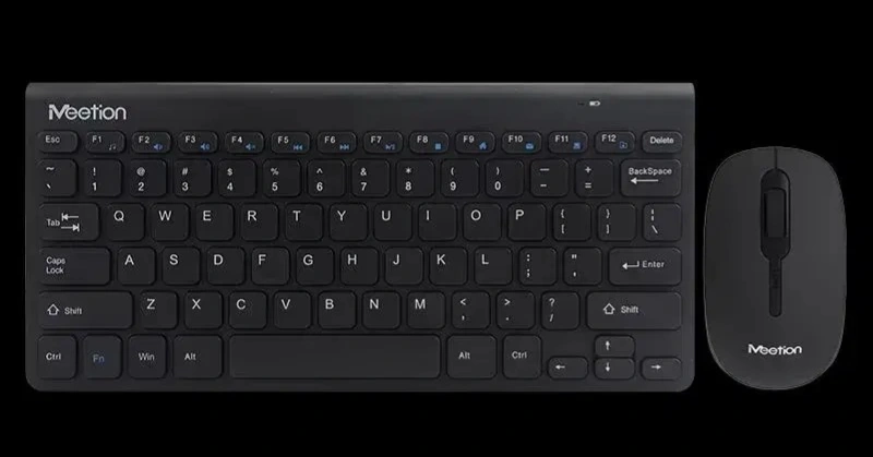 Meetion MT-Mini4000 2.4GHz Wireless Keyboard and Mouse Combo Black