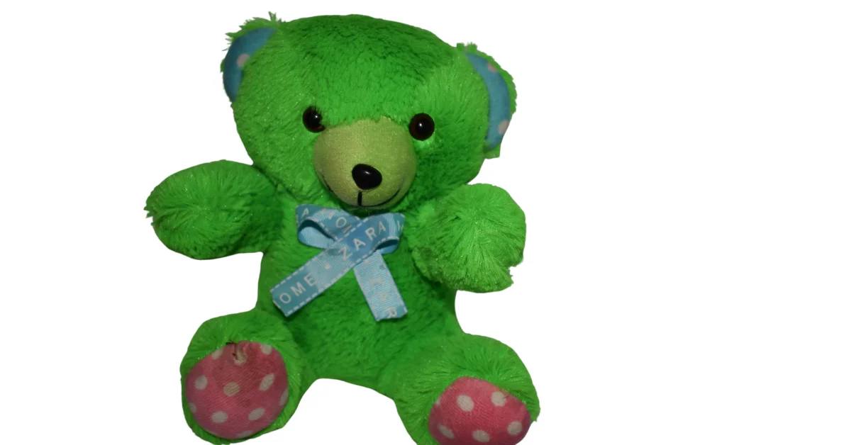Green small teddy Bear