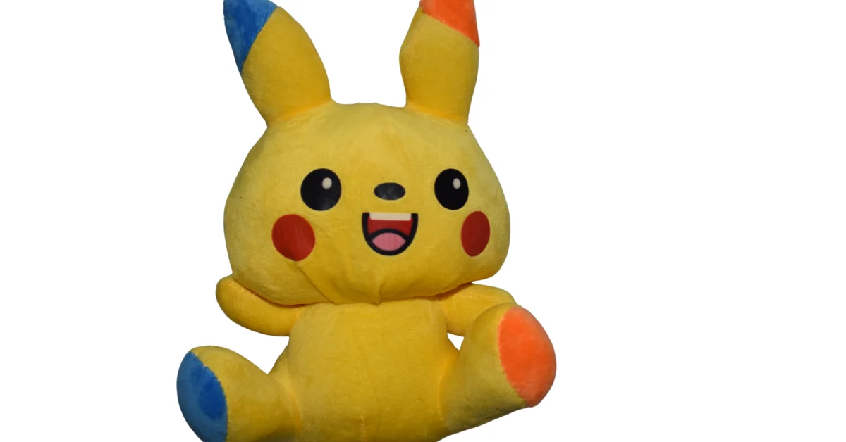 Yellow pikachu soft toy for kids