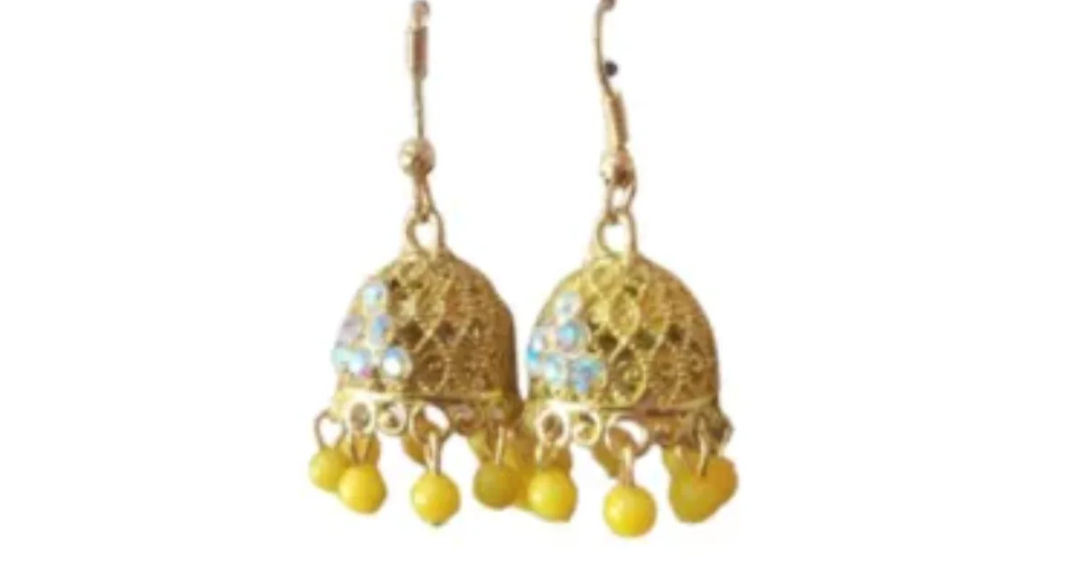 Premium yellow Earing