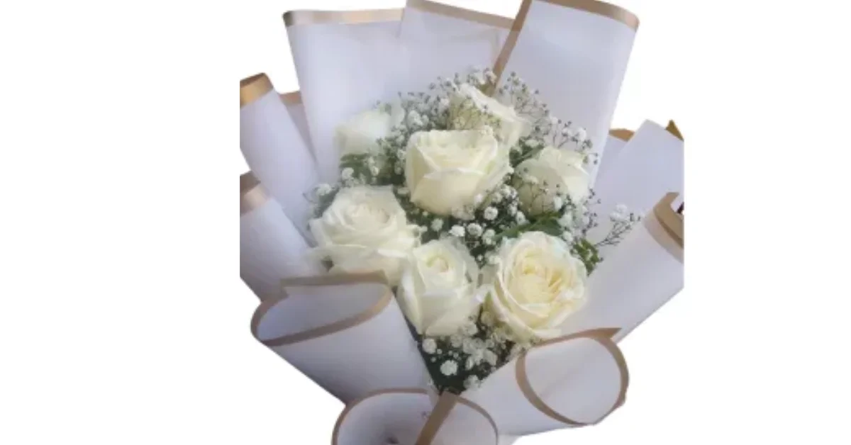 White rose bouquet
