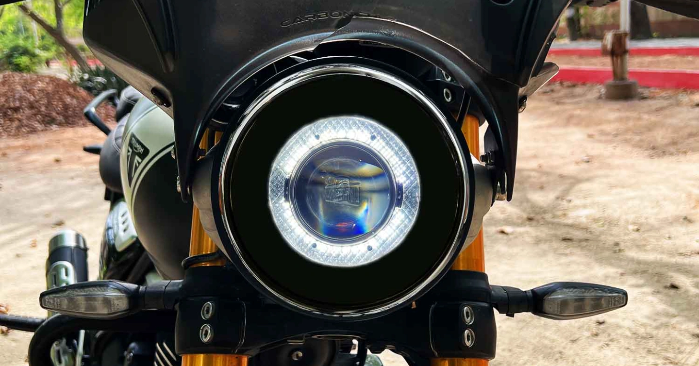 VAISHNU Touring Headlight – Style A for Triumph Speed 400, Scrambler ...
