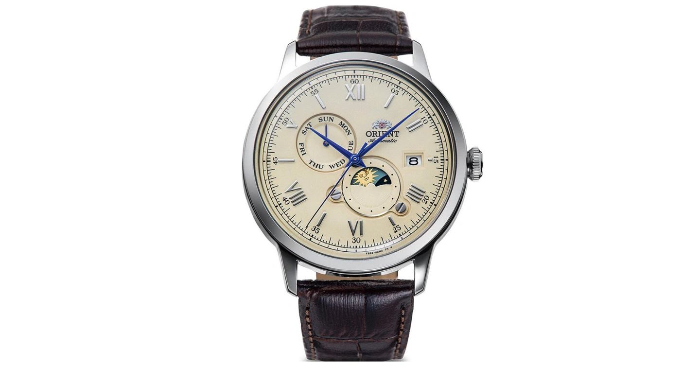 ORIENT: Mechanical Classic Watch, Leather Strap - 41.5mm (RA-AK0803Y)