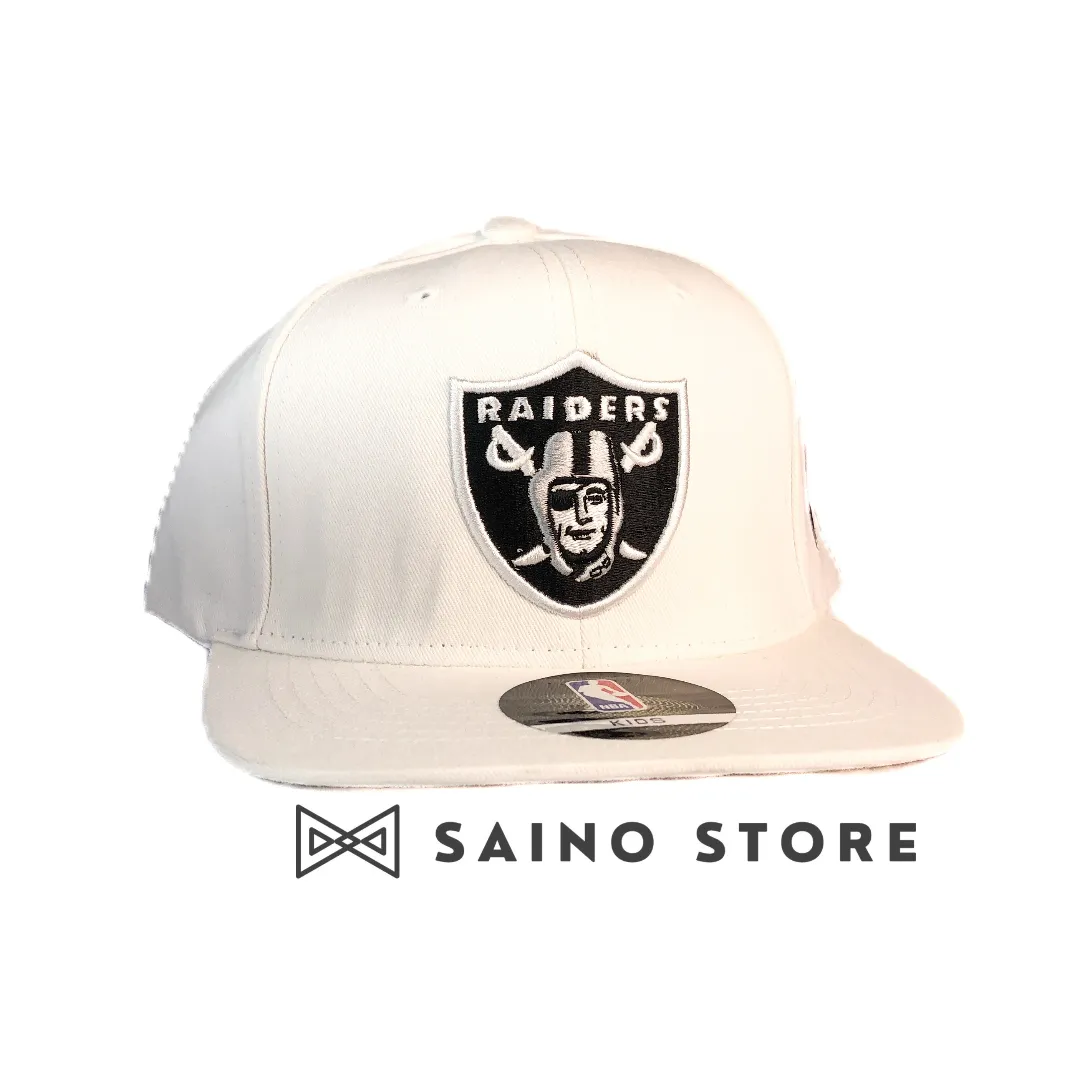 Raiders white Cap