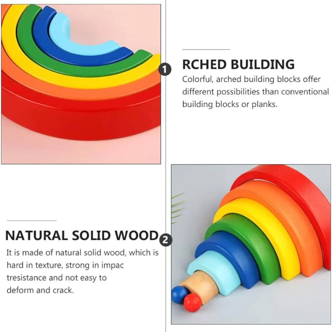 Wooden Rainbow Stacker