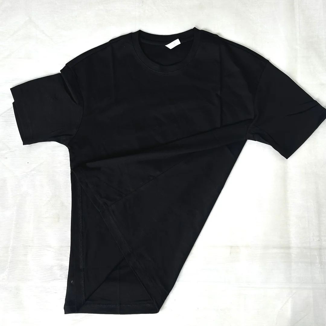 BASIC Crew Neck T-Shirt : JUST BLACK