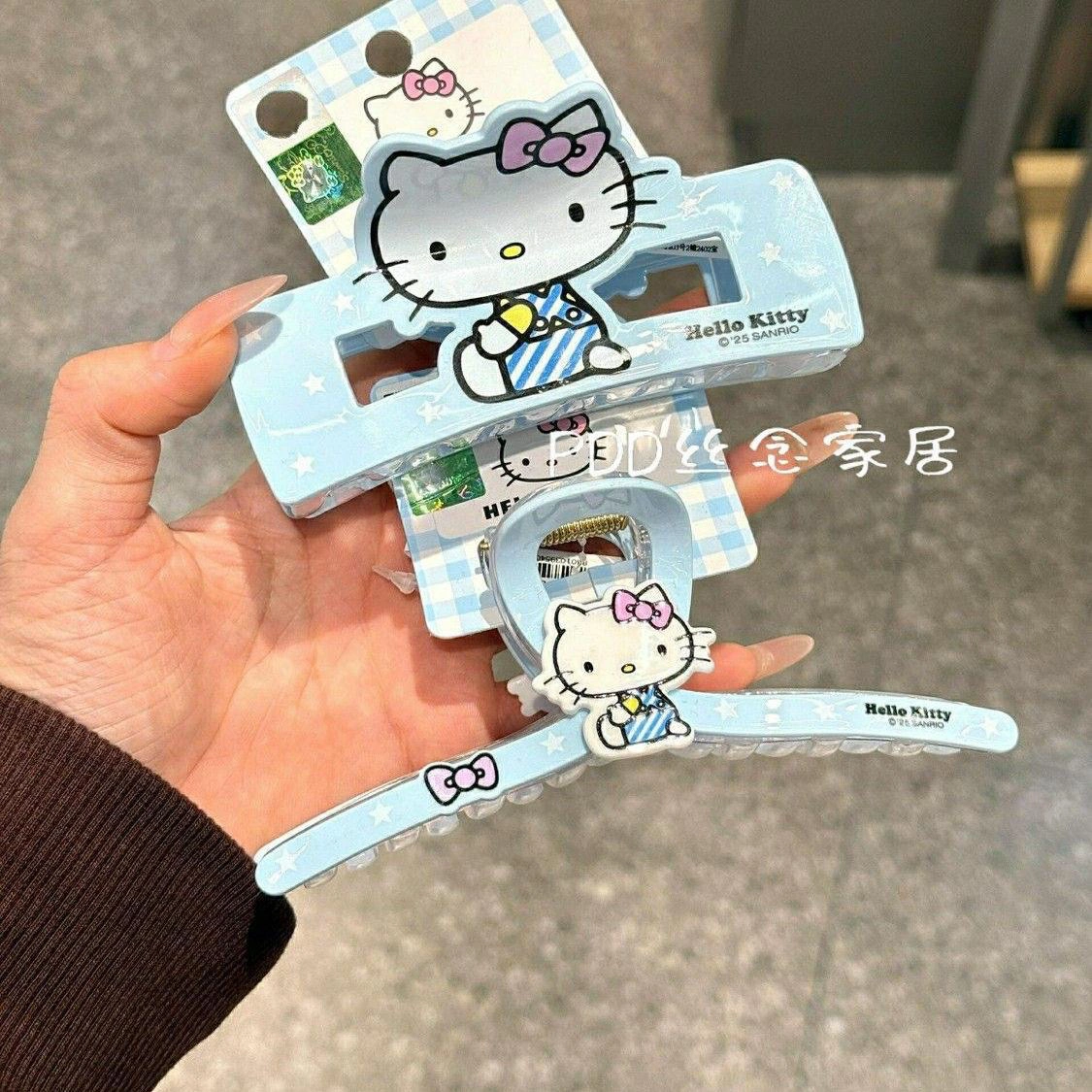 Blue Shark Hello Kitty Claw Clips